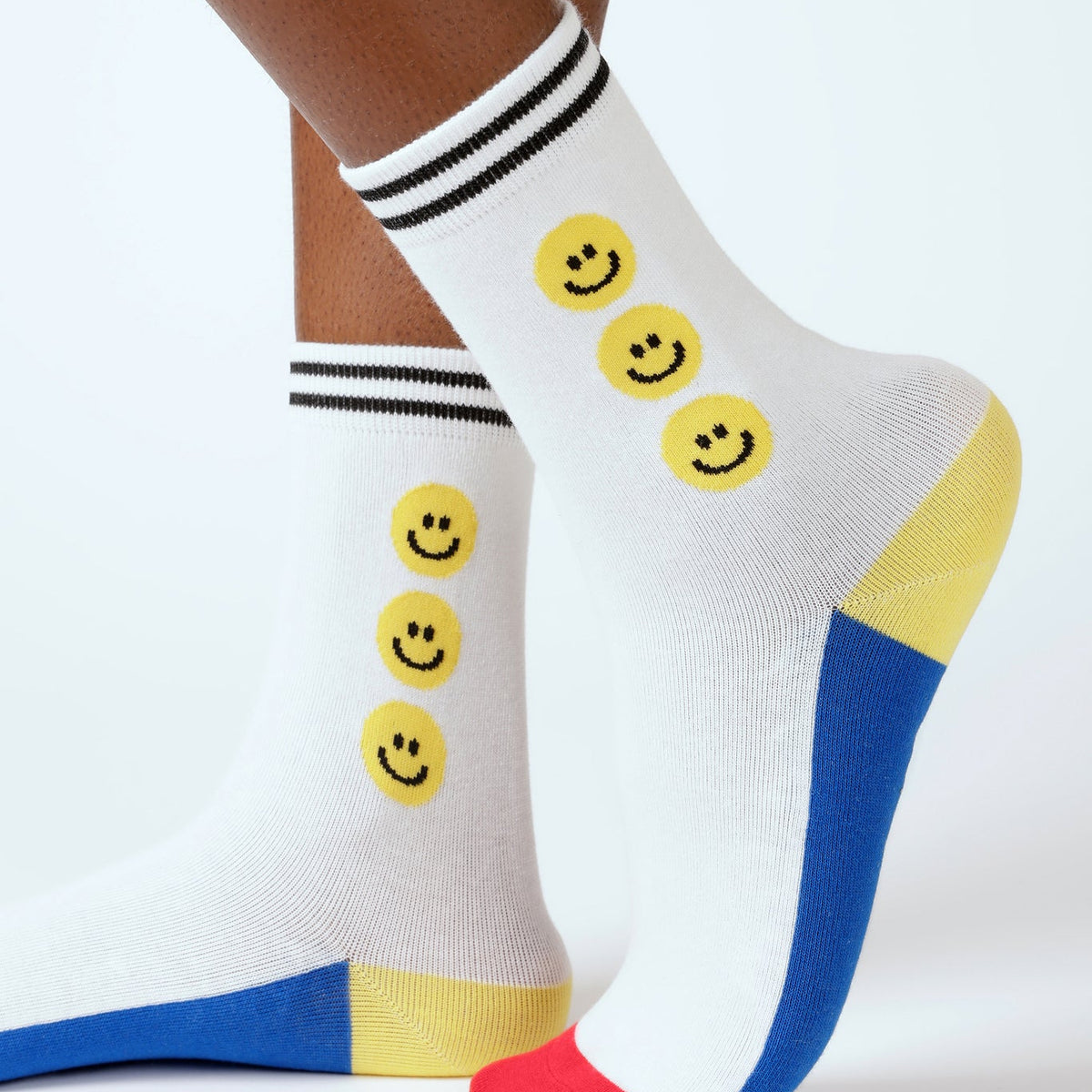 Good vibes only smiley face socks | Glassworks London