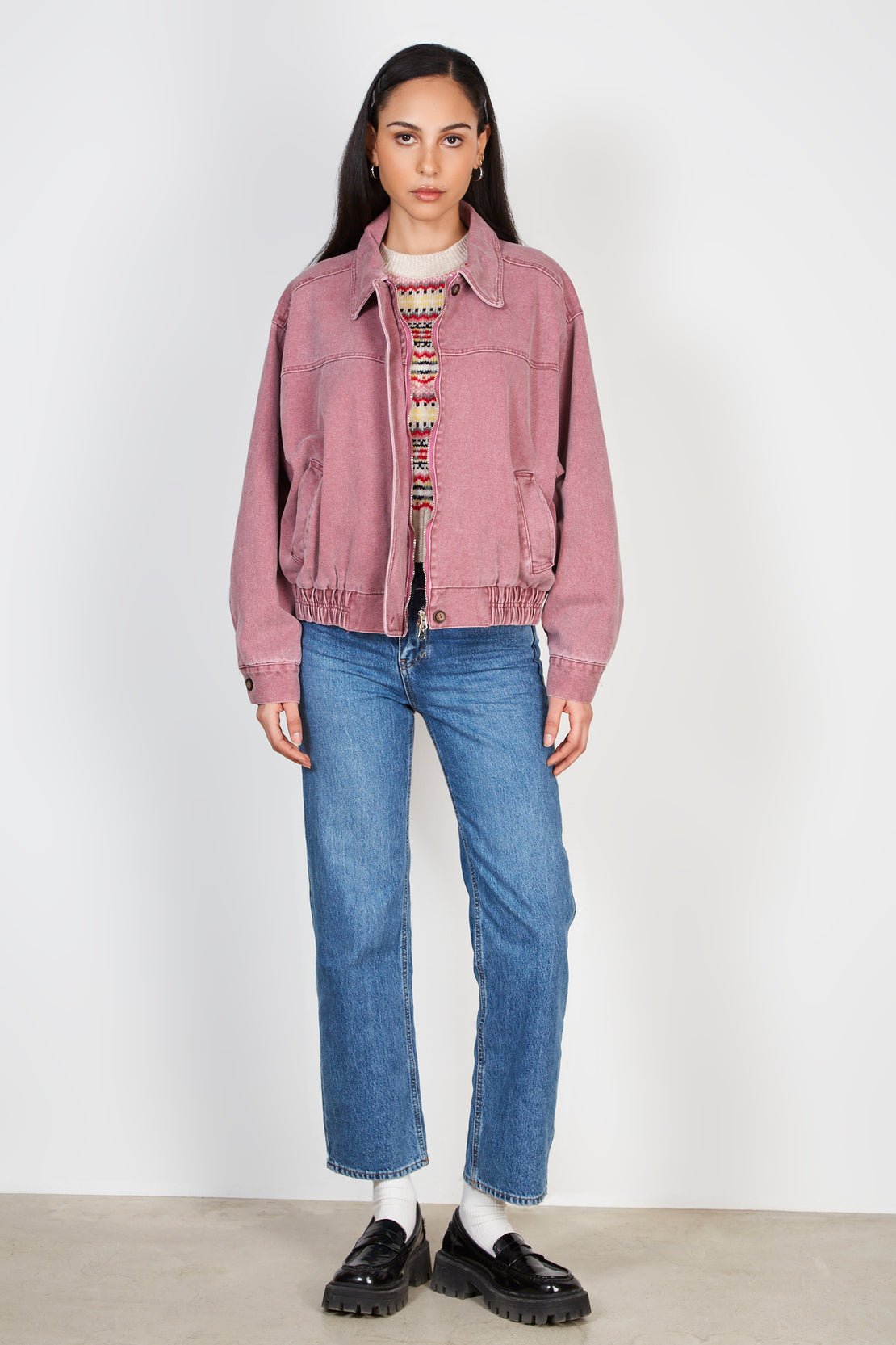 Purple denim jacket | Glassworks London