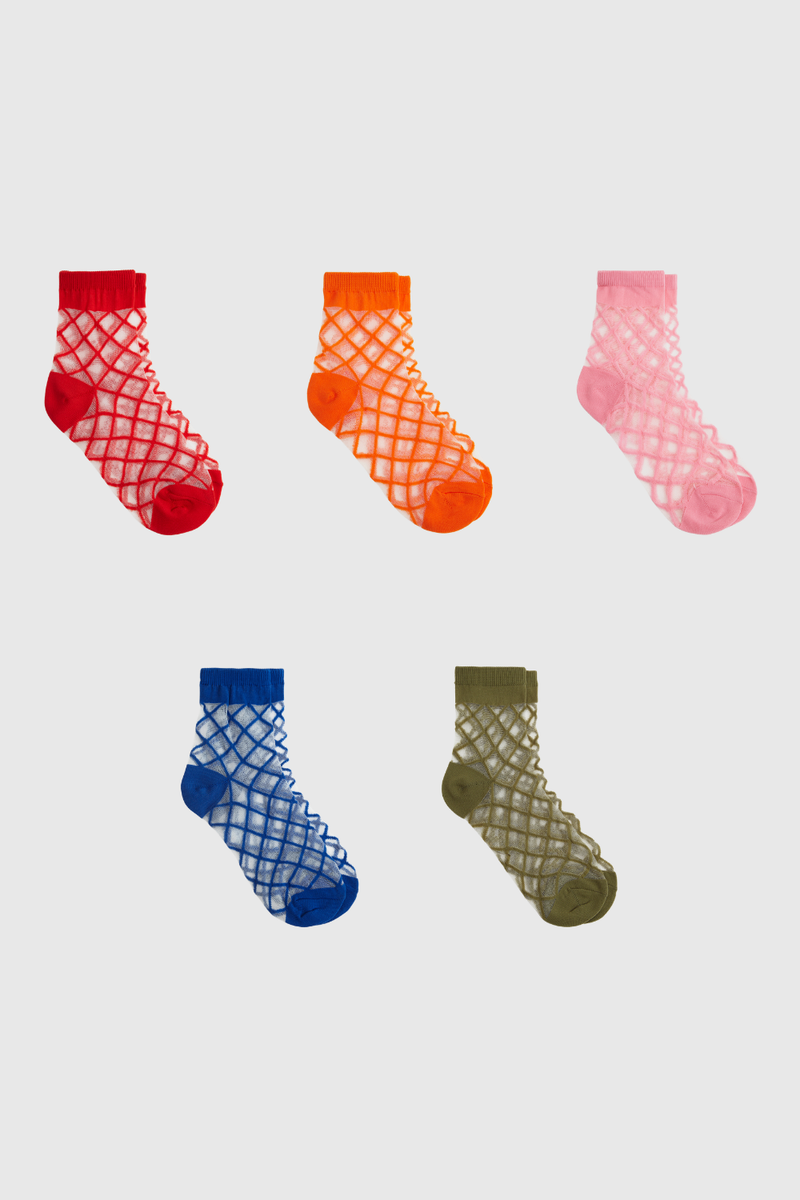 Criss cross socks - Set of 5 – Glassworks London